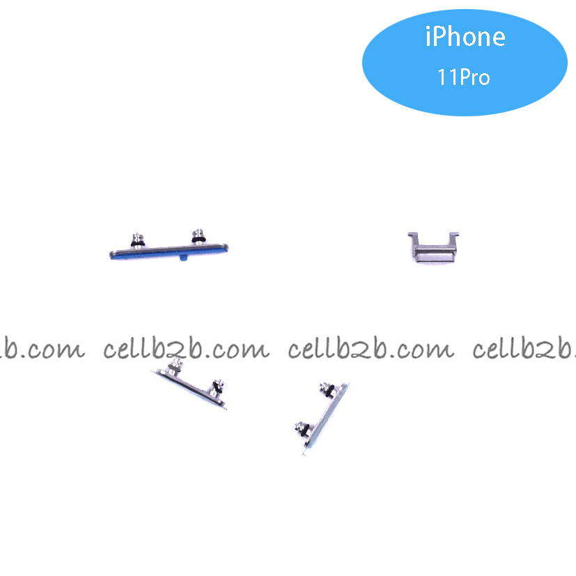 Set de Botones Lateral para iPhone 11 Pro Max Blanco – CELLB2B